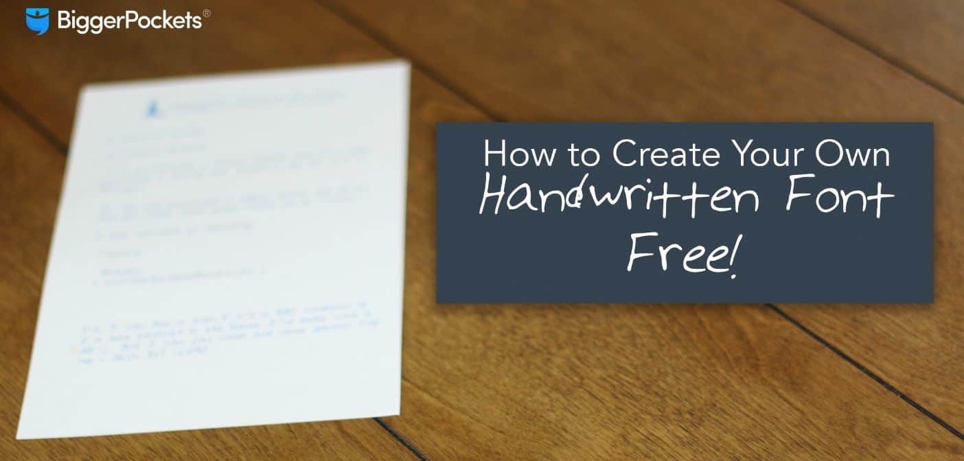 How To Create Your Own Handwritten Font For Free Blog